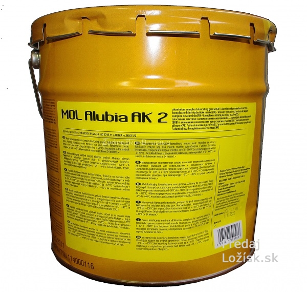 Mazivo MOL AK 2 - 8 kg - hlinité plastické mazivo - PredajLožísk.sk ...